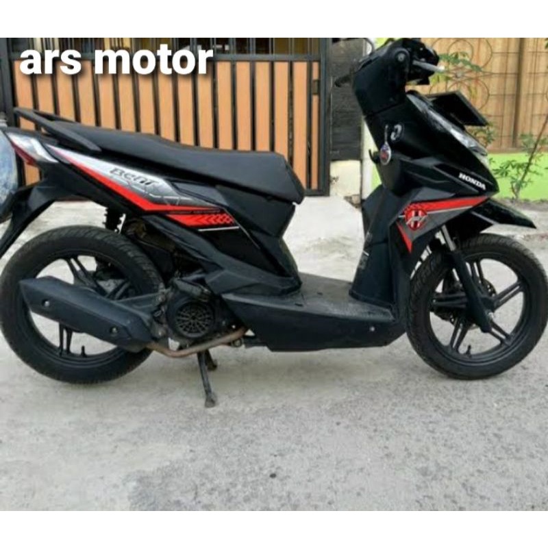 Jual striping sticker honda beat 2017 hitam | Shopee Indonesia