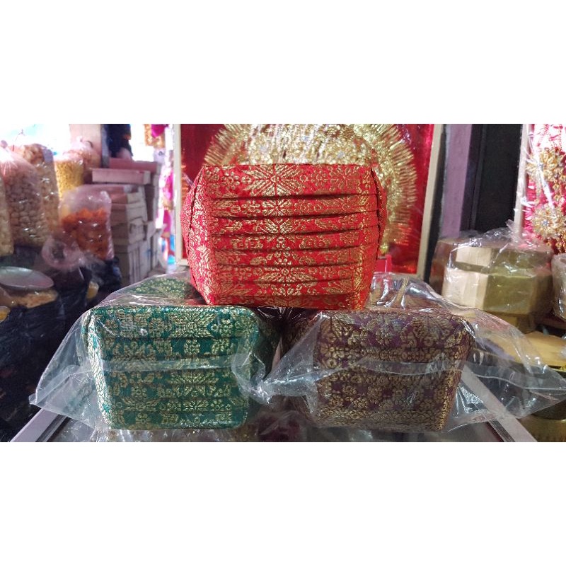 Jual TOPI PENGANTEN MINANG ( SALUAK ) BAHAN SONGKET | Shopee Indonesia