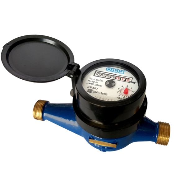 Jual metran PDAM / water meter PDAM ONDA 1/2 BRASS | Shopee Indonesia