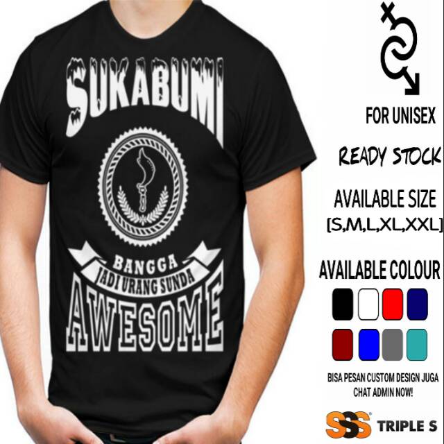 Jual KAOS DISTRO SUKABUMI BANGGA JADI URANG SUNDA AWESOME KAOS SUNDA ...