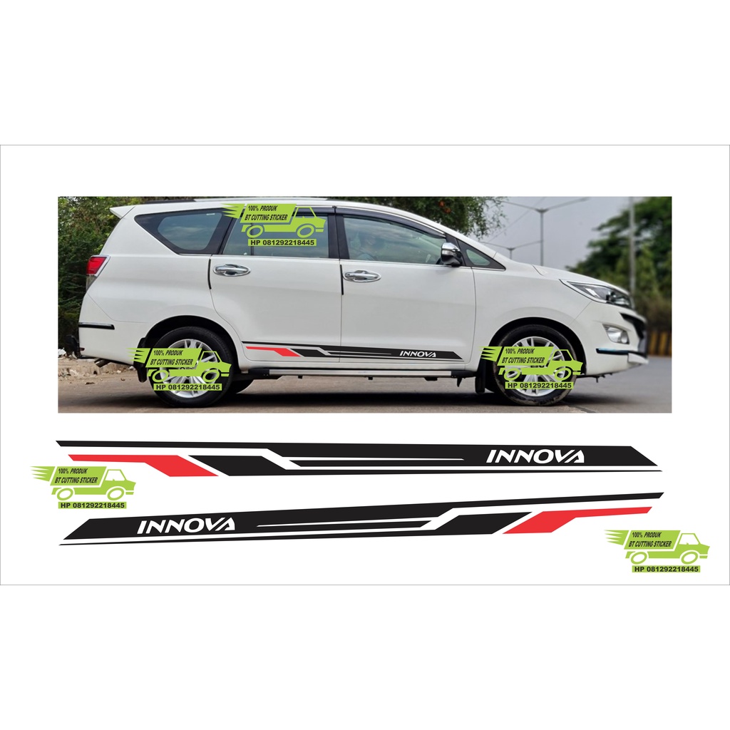 Jual BT sticker mobil innova stiker mobil sticker mobil striping mobil ...