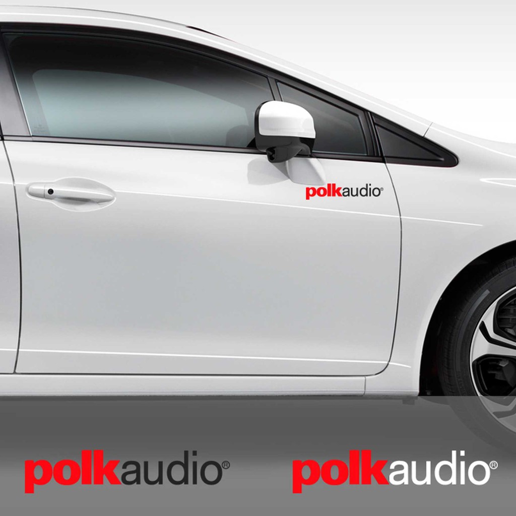 Jual Stiker Mobil Polkaudio 30 cm Sound System Cutting Sticker | Shopee ...