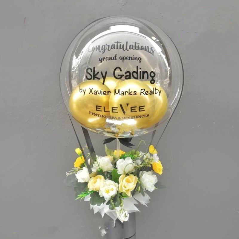 Jual Buket Balon Bunga/Buket Balon Bunga Wisuda/Buket Balon Bunga Ulang ...