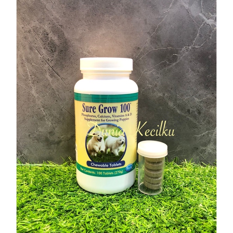 Jual Sure Grow 100 Kalsium Untuk Anjing Chewable (PER TABLET) | Shopee ...