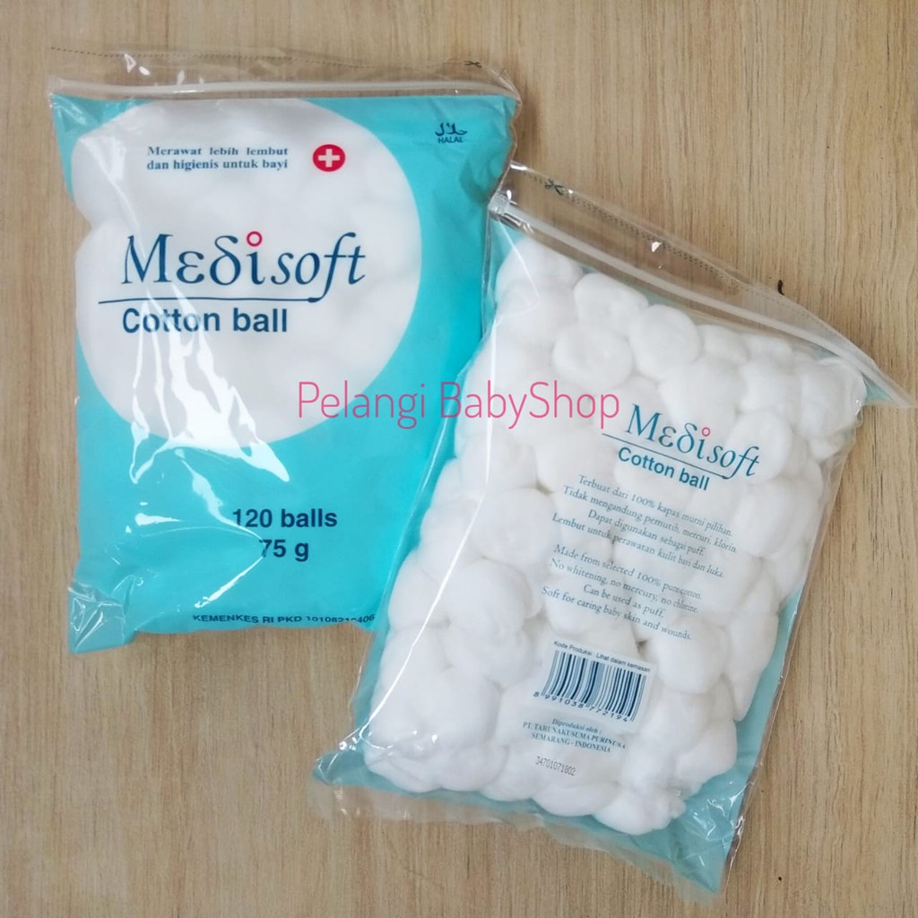 Jual Medisoft Cotton Ball Bayi Lembut Perlengkapan Mandi Baby Newborn ...