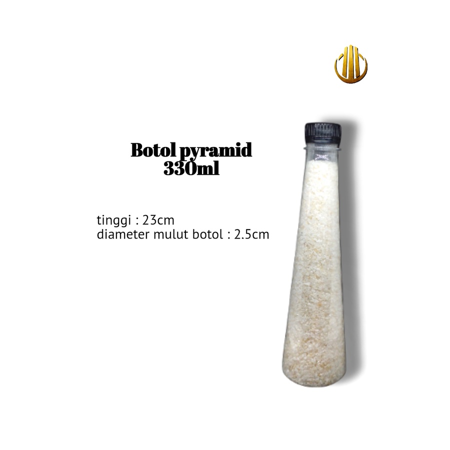 Jual Botol jus model pyramid 330ml/Botol unik | Shopee Indonesia