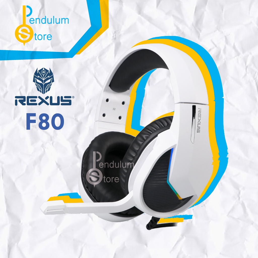 Jual Rexus Headset Gaming Vonix F80 RGB Free Audio Splitter | Shopee ...