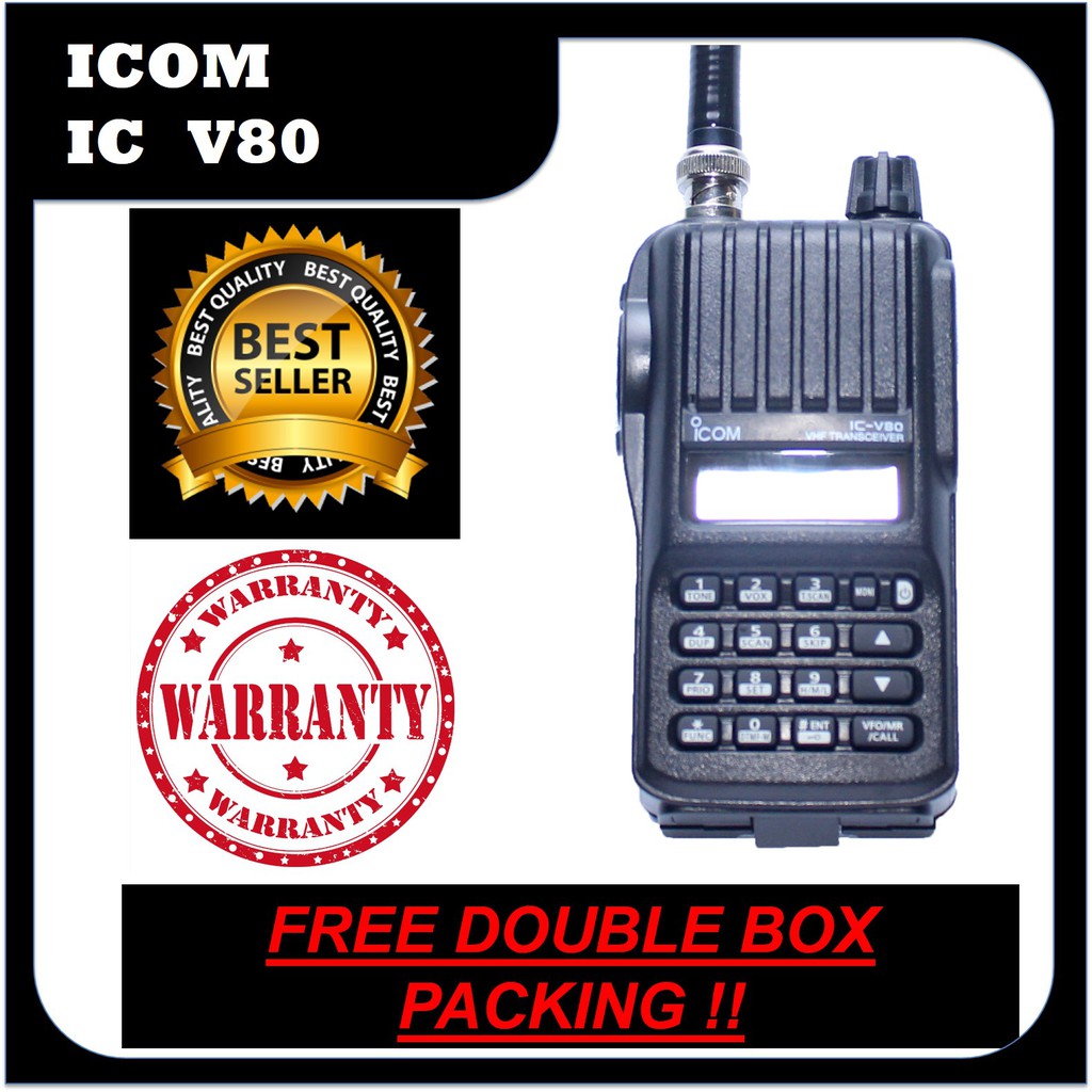 Jual HT ICOM V80 Battery Litium / Jual HT ICOM V 80 Garansi 1 Tahun ...