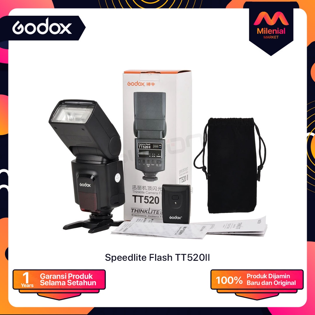 Jual Speedlite Flash Godox TT520 II TT520II | Shopee Indonesia