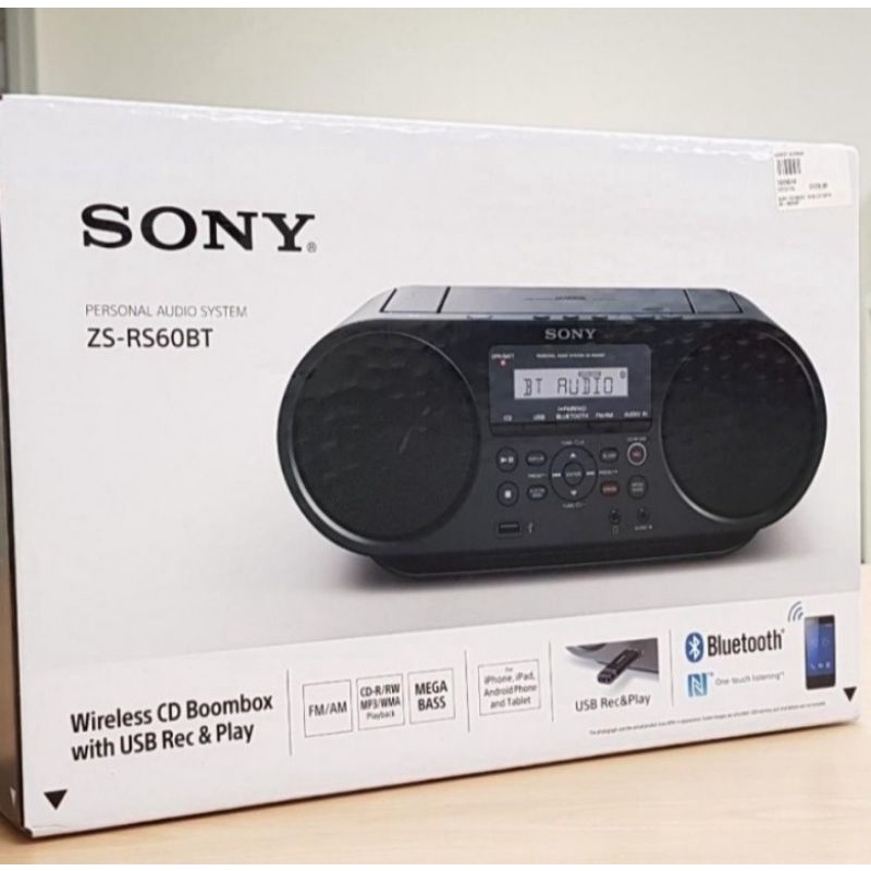 Jual Sony Zs Rs60bt Bluetooth Speker Cd Boombox Shopee Indonesia