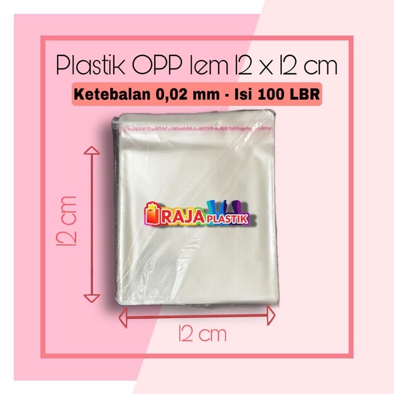 Jual Plastik OPP lem 12x12, 13x13, 14x14, 15x15/ Plastik snack/Plastik ...