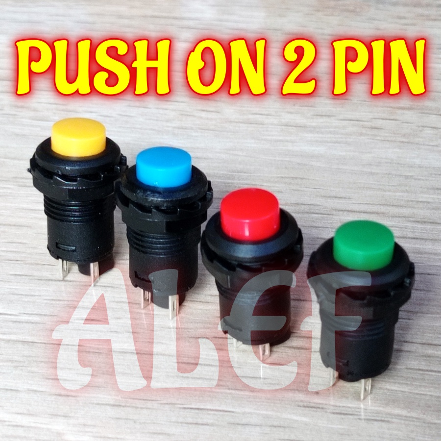 Jual 5Pcs Tombol Push on button spring saklar | Shopee Indonesia