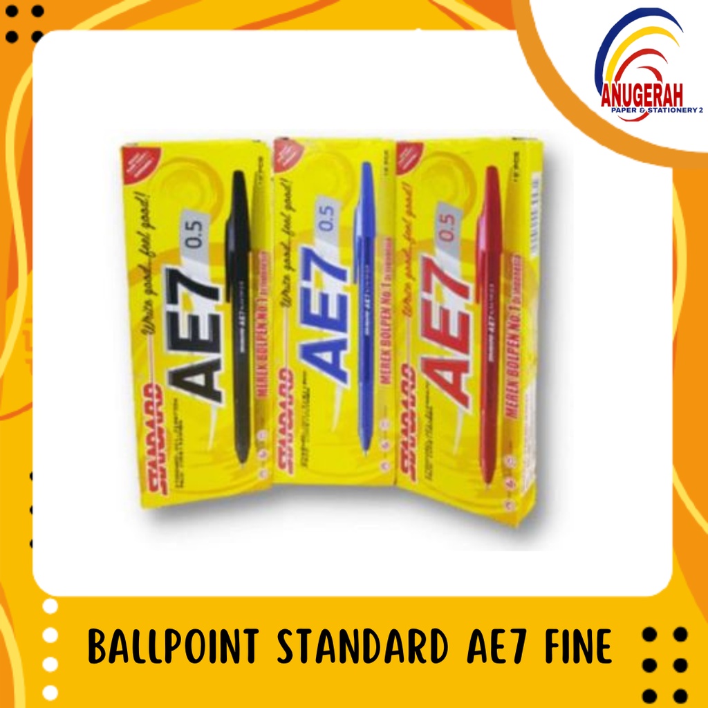 Jual BALLPOINT STANDARD AE7 FINE (LSN) | Shopee Indonesia