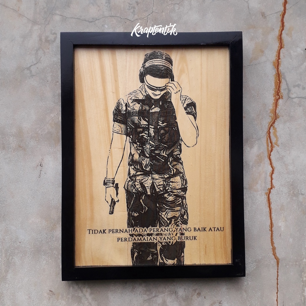 Jual SKETSA KAYU 30X40, LUKISAN WAJAH, LUKISAN KAYU, SKETSA WAJAH ...