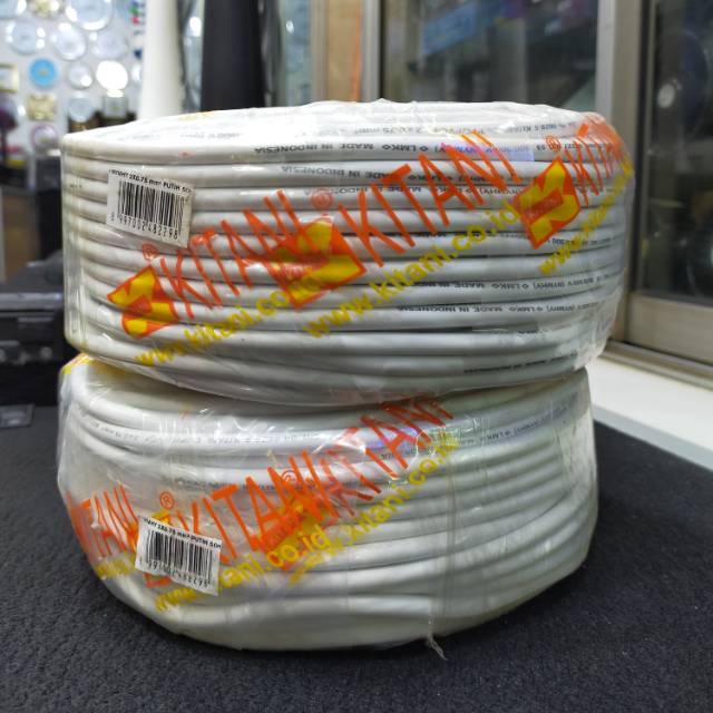 Jual Kabel Listrik Serabut KITANI NYM HY 2x0.75 50meter Tembaga Asli | Shopee Indonesia