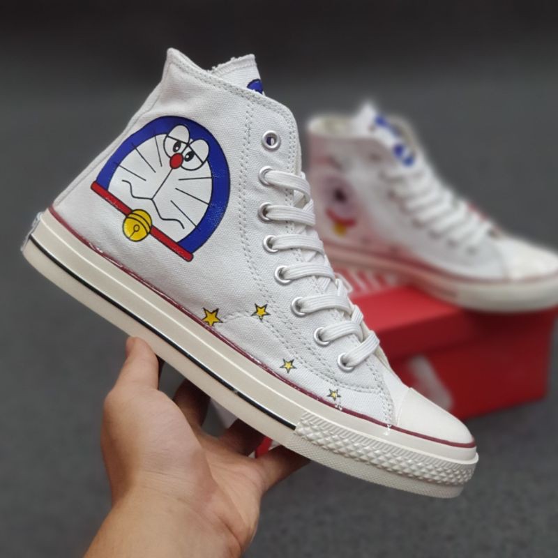 Jual OBRAL SEPATU CONVERSE 70S HIGH X DORAEMON KARAKTER PUTIH SOL ...