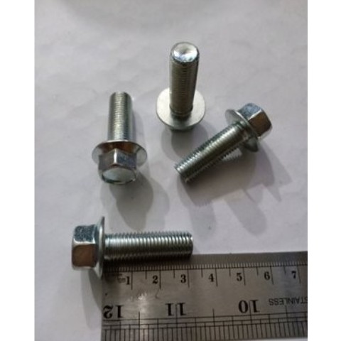 Jual Baut Topi 14 10x30 Putih Flange Bolt | Shopee Indonesia