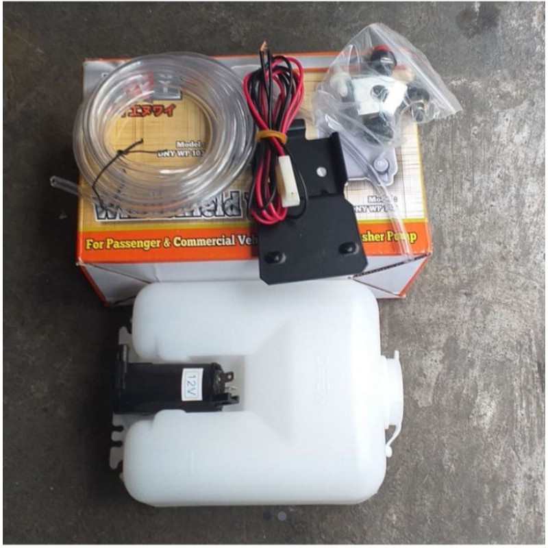 Jual 1 set wendshield washer/tabung air wiper komplit kijang super 12 v ...
