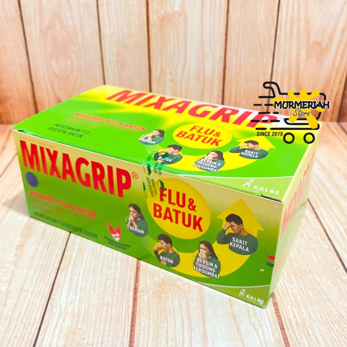 Jual Mixagrip Flu & Batuk(HIJAU) Box isi 25 strip - Obat Batuk Pilek ...