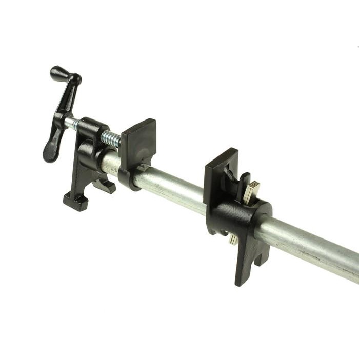 Jual Penjepit / Pipe Clamp Fixture With Legs 3/4 For Woodworking Clamp ...