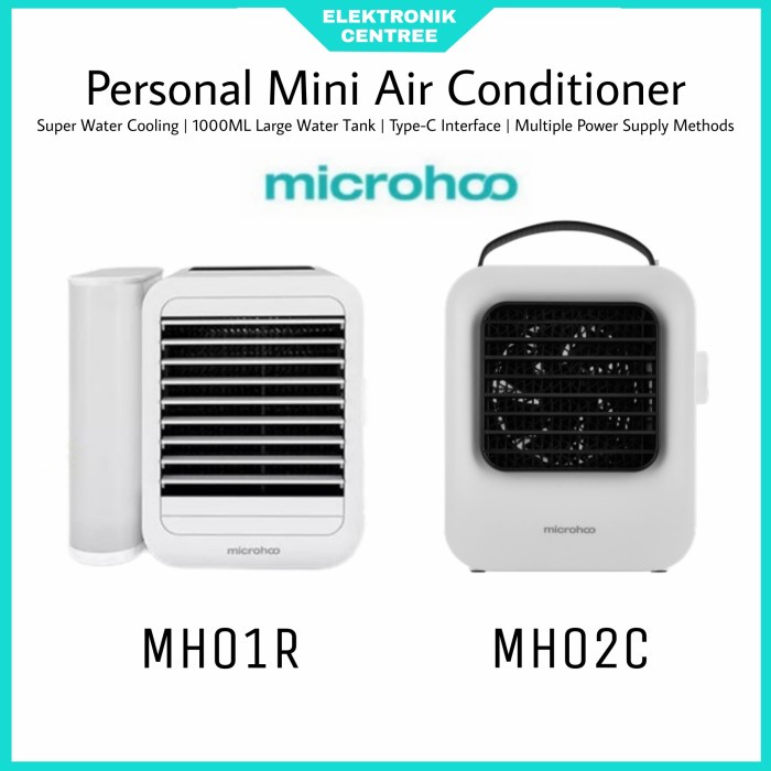 Jual Microhoo Mini Air Cooler Personal Conditioner - Ac Mini Portable ...