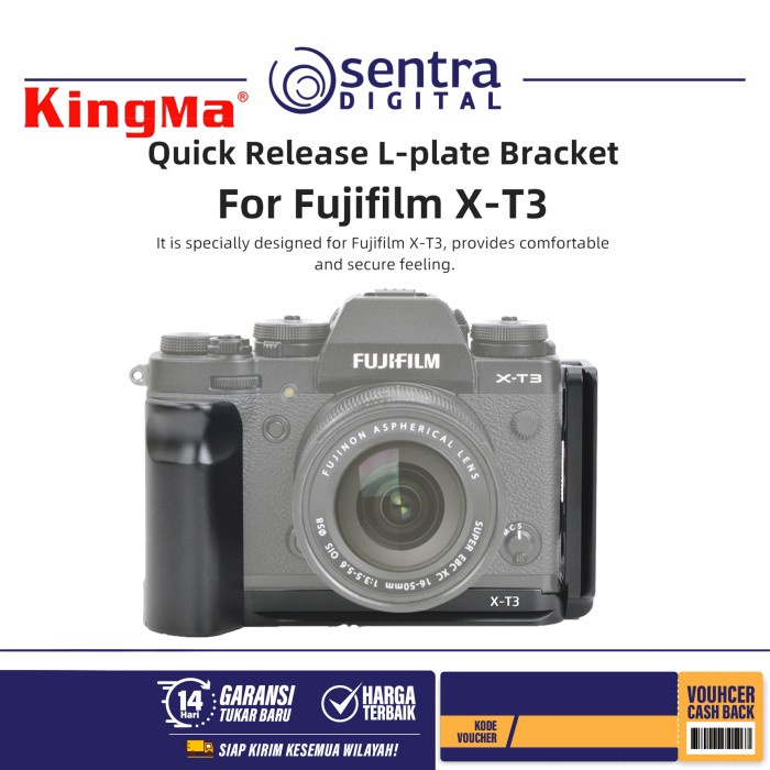 Jual L plate Grip Fujifilm XT3 X-T3 Hand Grip Bricket L-Plate kingma | Shopee Indonesia