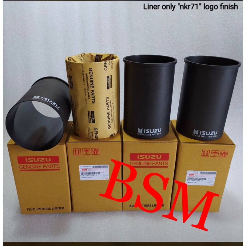 Jual liner only buring cylinder boring set isuzu nkr71 NKR71 (logo finish) (harga 1set 4pc ...