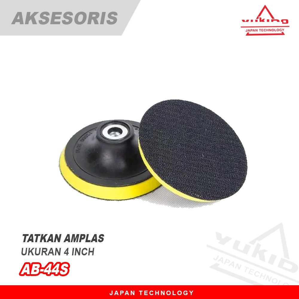 Jual Tatakan Amplas Bulat Gerinda Tangan 4 inch / Tatakan Amplas Velcro ...