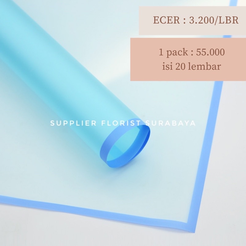 Jual [5 LEMBAR] TRAWANG FULL COLOR CELLOPHANE SIZE 58CM X58CM KERTAS BUNGA WRAP BUNGA KOREA ...