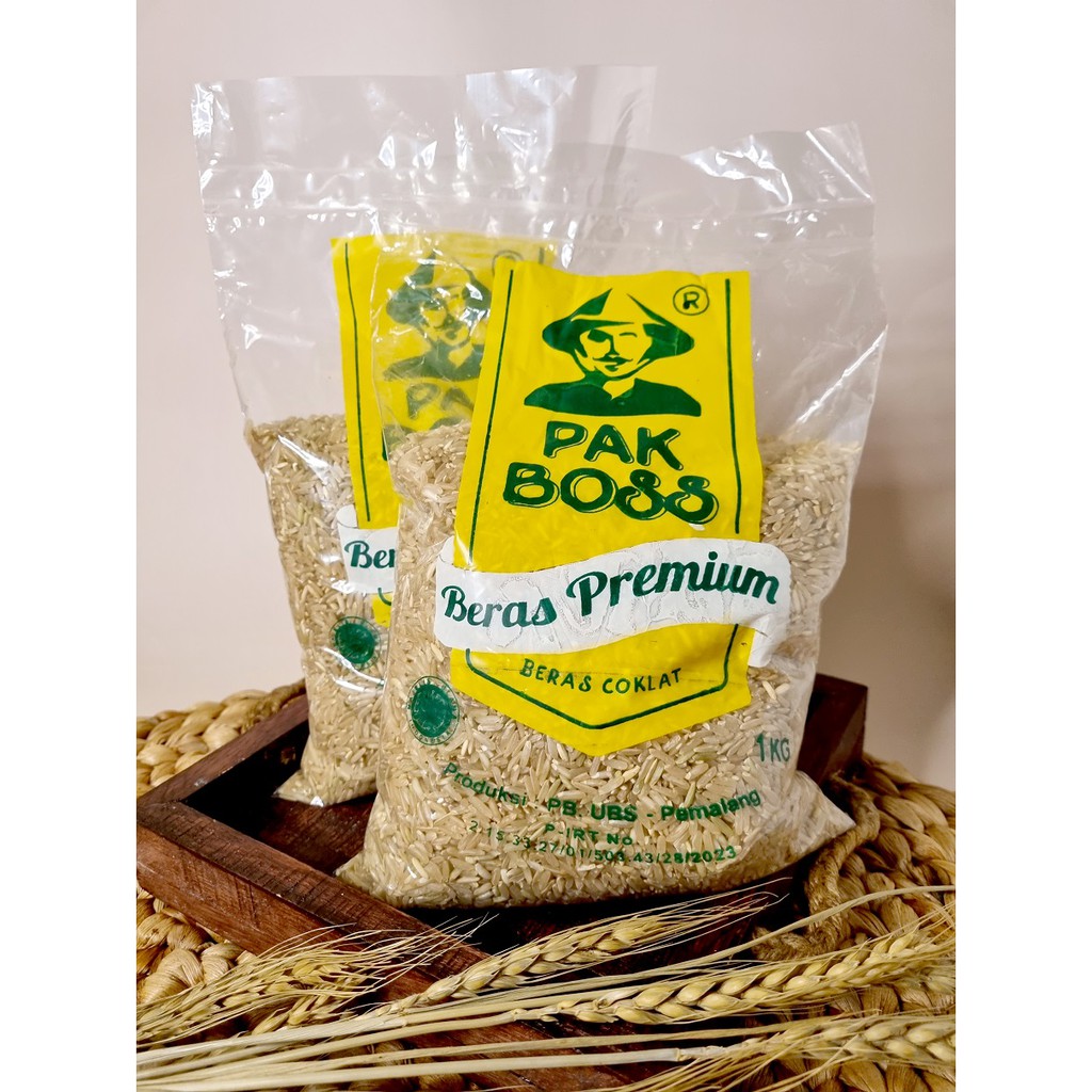 Jual Beras Coklat 1 Kg PAK BOSS - Central Java Brown Rice Beras Cokelat ...
