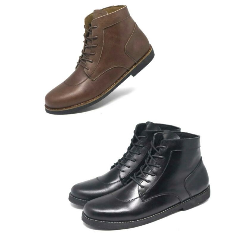 Jual Sepatu Boots Kulit Leather shoes sepatu boots klasik sepatu kerja ...