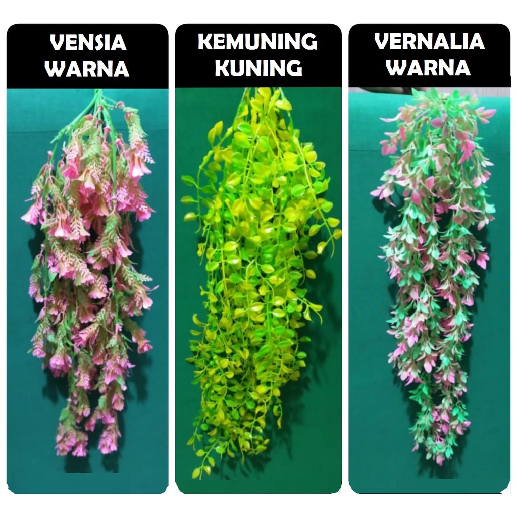 Jual Daun Rambat Gantung Juntai Plastik Artificial Palsu/Bunga Rambat ...