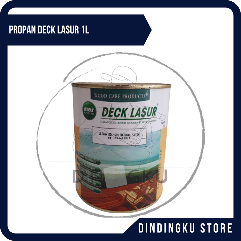 Jual Propan Deck Lasur Cat Kayu Exterior 1L | Shopee Indonesia