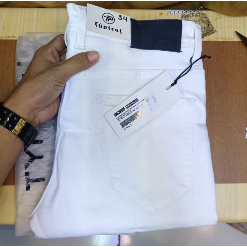 Jual Celana Skinny Jeans Pria Putih Typical Original Denim Premium ...