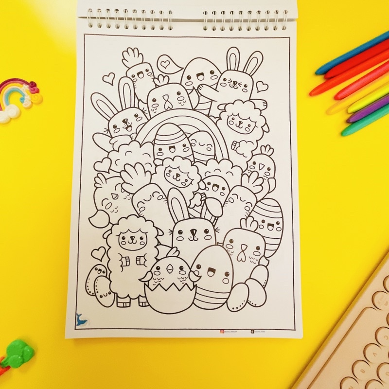 Jual Coloring Book For Adult Edition Doodle Art Buku Mewarnai ...