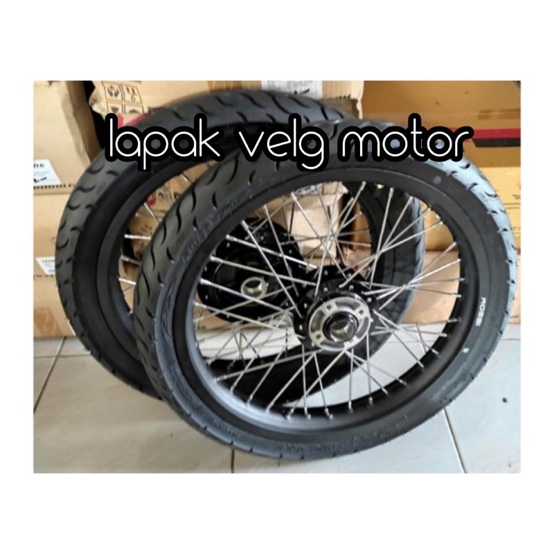 Jual velg rx King ring 18 uk 160/185 tromol ori plus ban fdr flemo ...