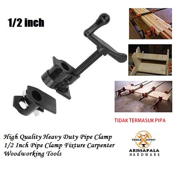 Jual Pipe Clamp klem Kayu Jati Belanda Alat Pres Papan Kayu Woodworking ...