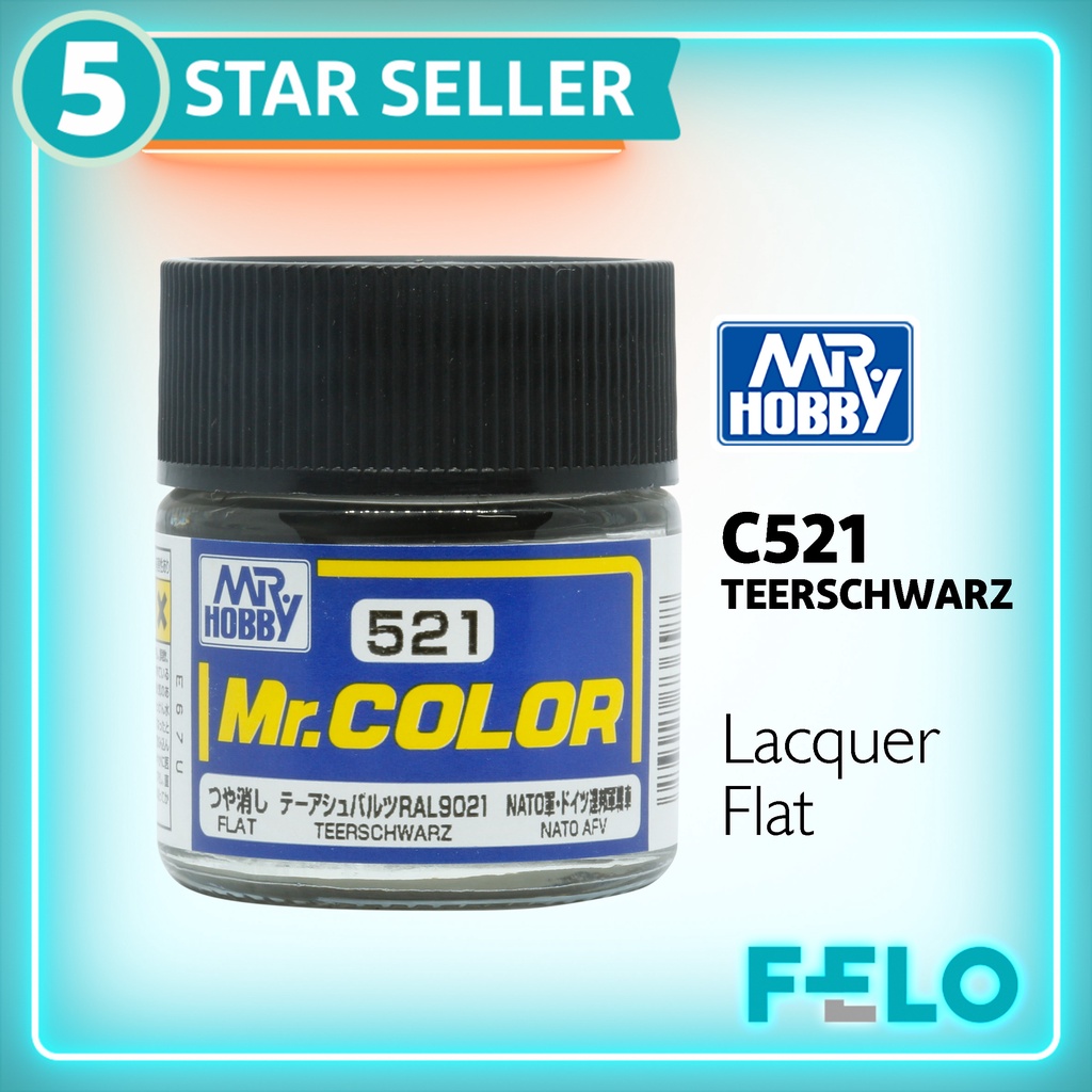 Jual CAT GUNDAM - MOKIT MR COLOR C521 TEERSCHWARZ / MR HOBBY C 521 ...