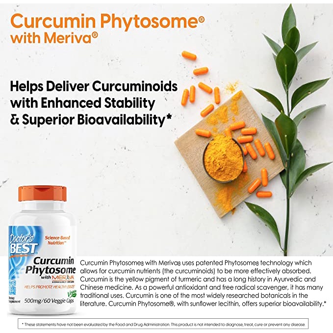 Jual Doctor's Best Curcumin Phytosome with Meriva 500 mg 60 Veggie Caps ...