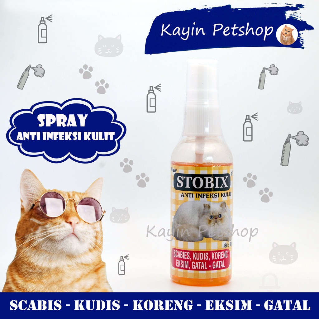 Jual STOBIX 60ml - Spray Kucing Anti Infeksi Kulit (mengatasi gatal ...