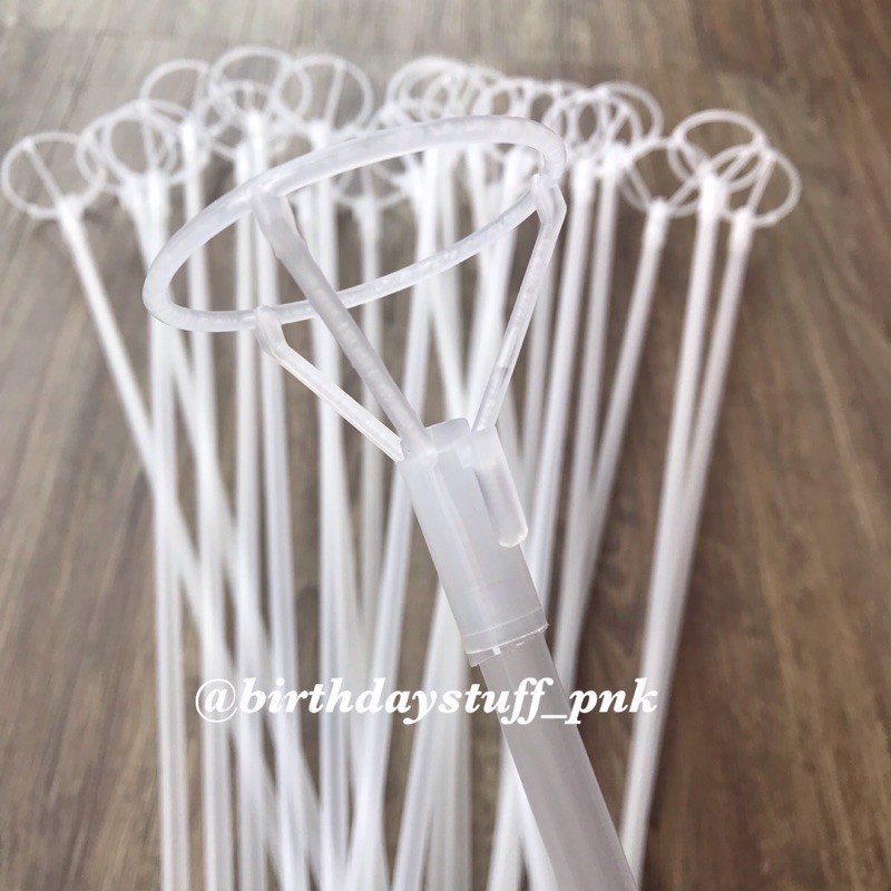 Jual Stick Balon PVC 70cm 1pc / Stick Balon Foil / Stick Balon Bening ...
