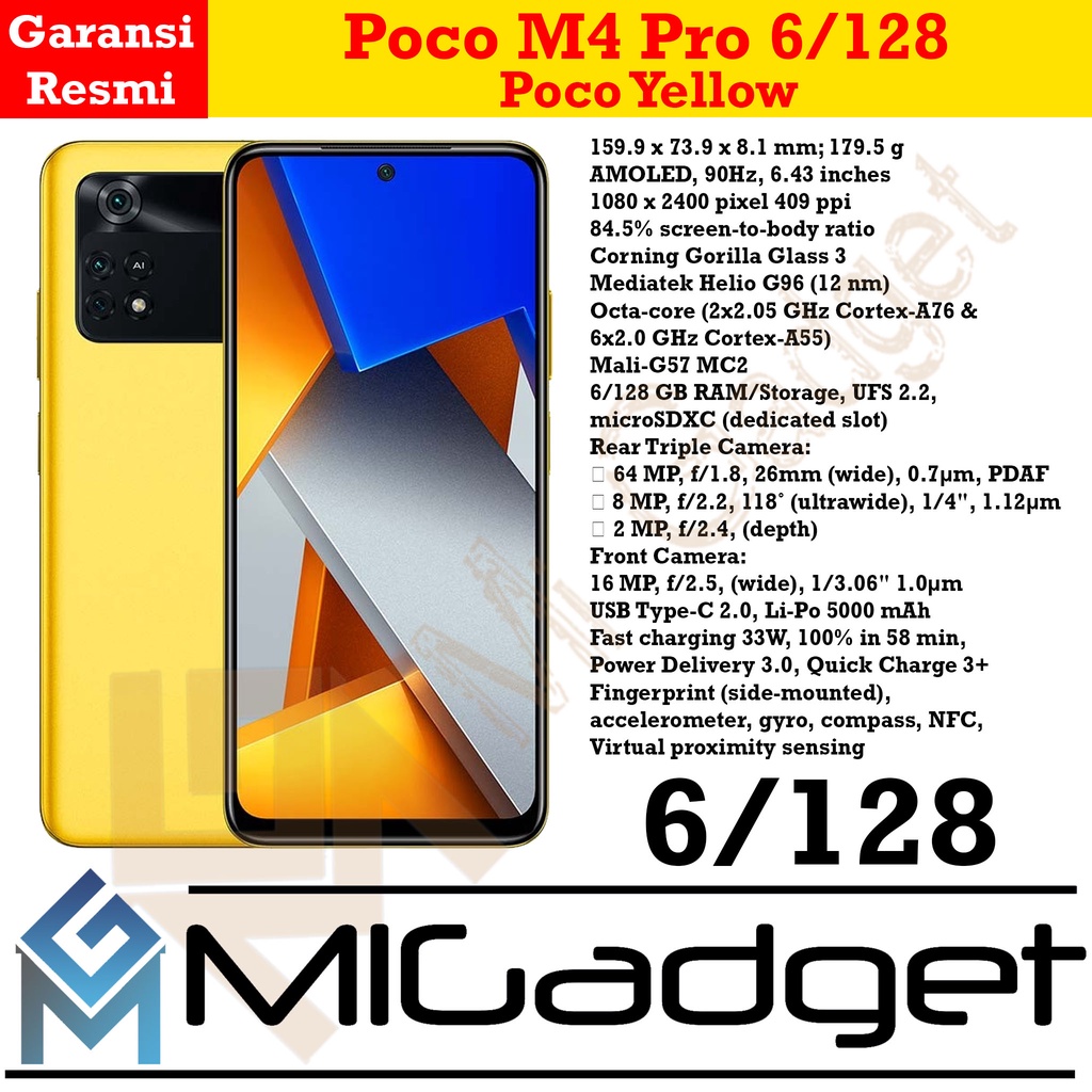 Jual Poco M4 Pro M 4 Pro 6/128 Garansi Resmi | Shopee Indonesia