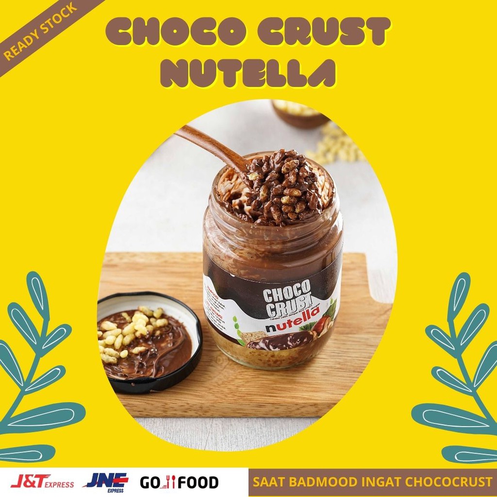 Jual CHOCO CRUST NUTELLA - JAR KACA | Shopee Indonesia