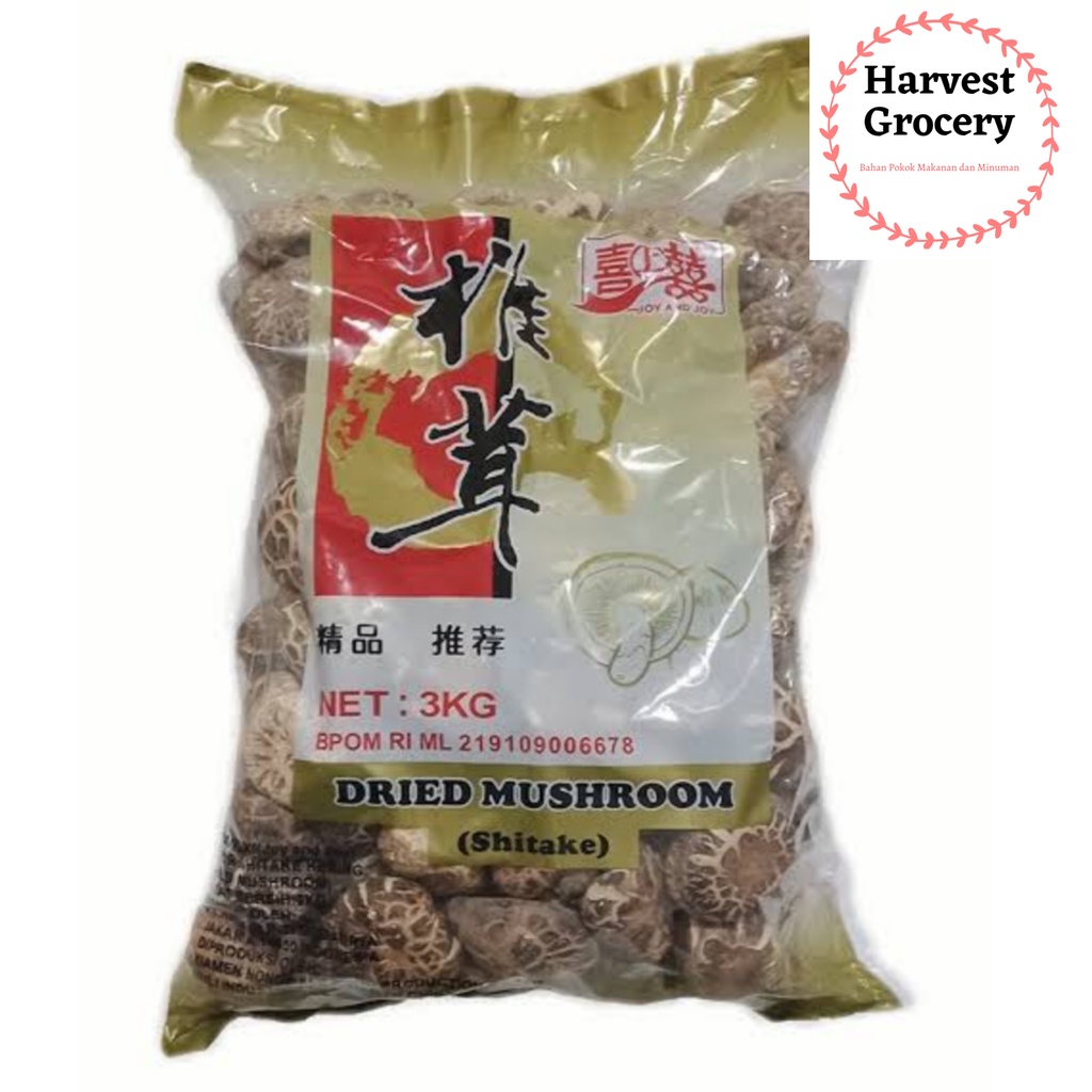Jual Joy & Joy Dried Shitake Mushroom / Jamur Hiyoko Kering 3kg ...