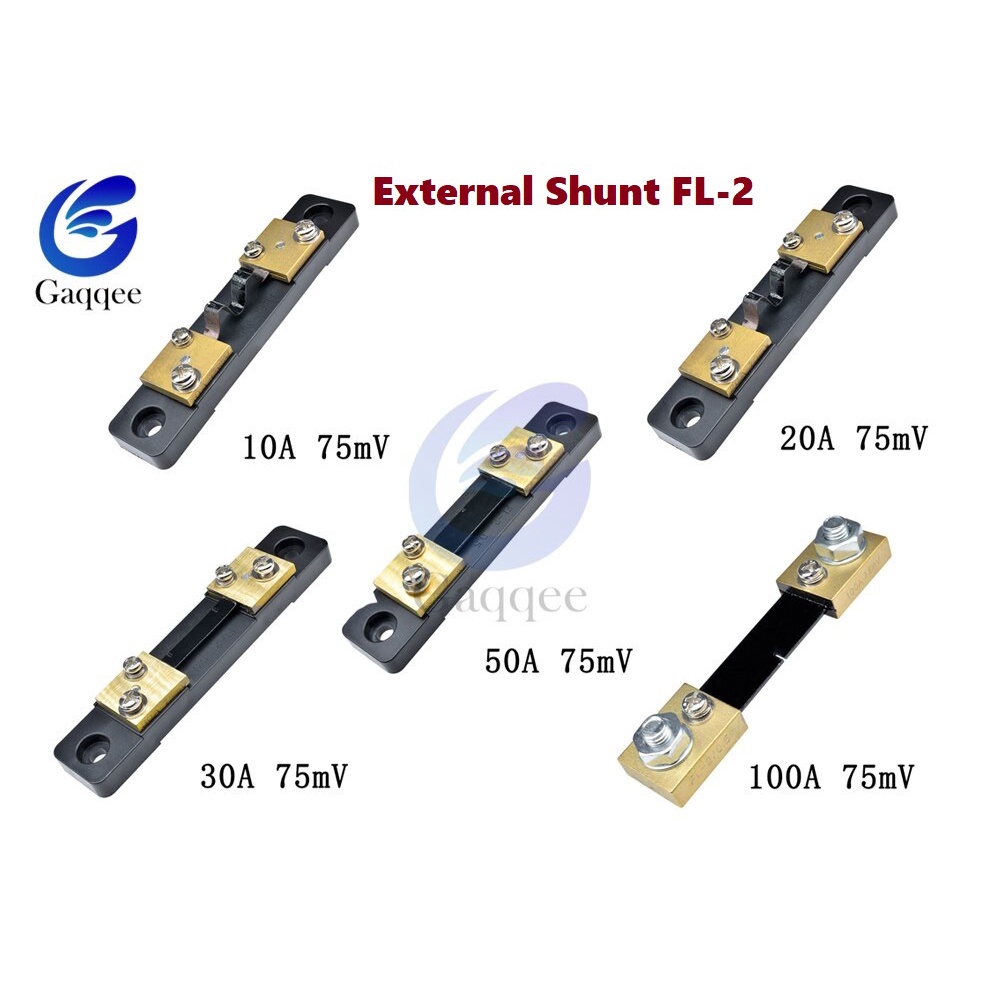 Jual DC Current Shunt FL-2 10A-100A 75mV Shunt Resistor untuk DC ...
