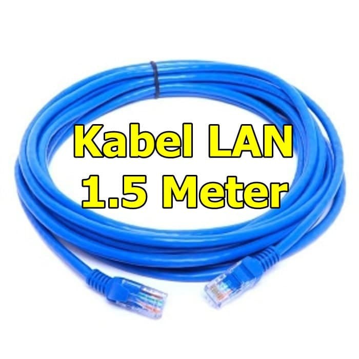 Jual Kabel internet LAN UTP BIRU cat 5e siap pakai 1.5m 3m 5m | Shopee ...