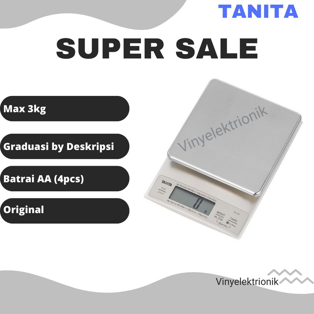 Jual Timbangan kue KD321 digital Tanita KD-321 Perfect Accuracy 3 kg ketelitian 0,1gr Graduation ...