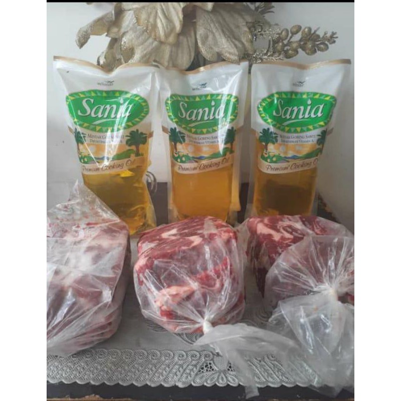 Jual paket daging sapi plus minyak goreng 1liter | Shopee Indonesia