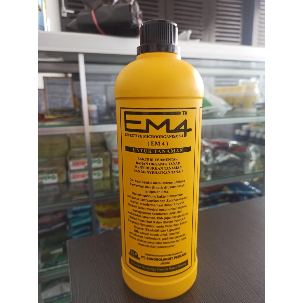 Jual Pupuk Cair EM4 untuk Tanaman (Botol Kuning) - 1 Liter | Shopee ...