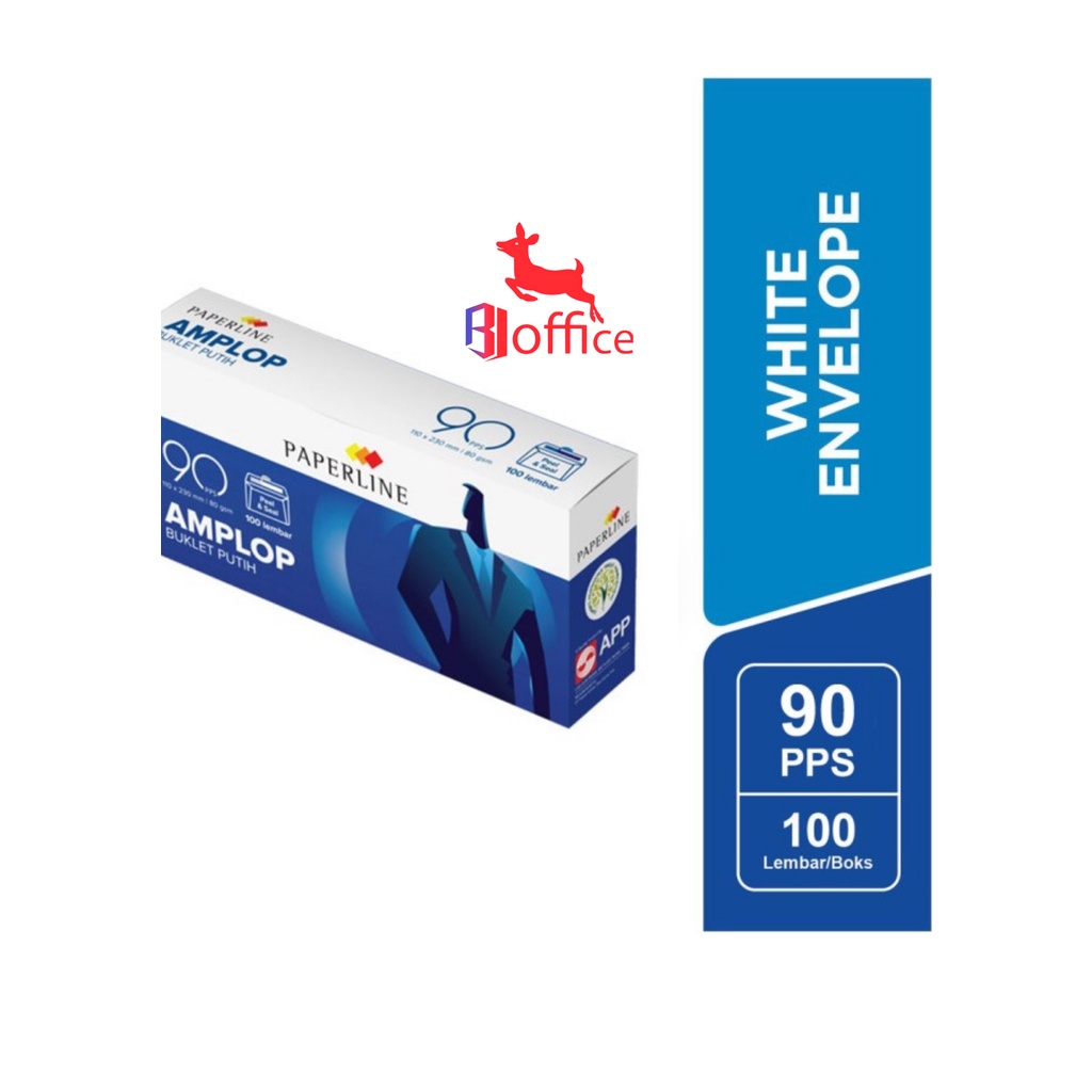 Jual Amplop Putih 90 PPS Paperline PPL Peel Seal Lem Strip Perekat ...